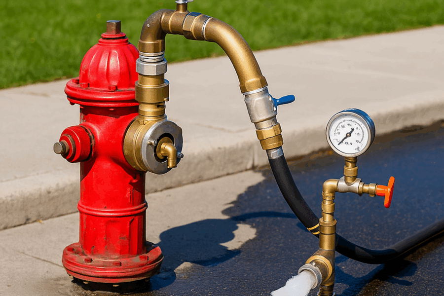 Fire Hydrant Testing Scotland | Pressure and Flow to BS 9990:2015